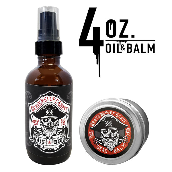 Large GBS Balm and Oil Beard Pack 4 oz BIG BOTTLES and 4 oz BIG TINS ...