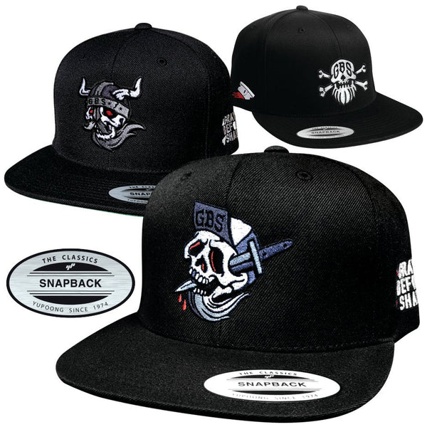 GRAVE BEFORE SHAVE™ Flat Billed adjustable hat – Grave Before Shave
